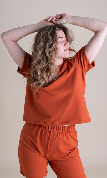 Persimmon French Terry – Conscious Clothing