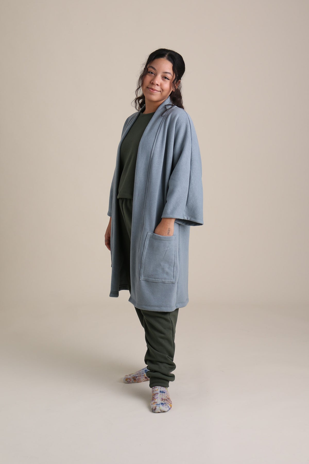 Timberline Cardigan in Juniper – Conscious Clothing