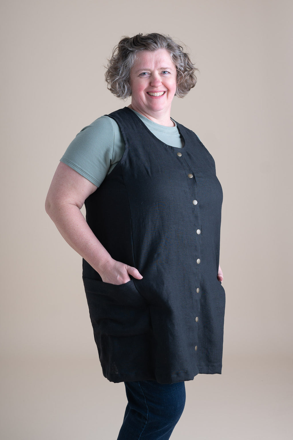 Snap Smock in Black – Conscious Clothing