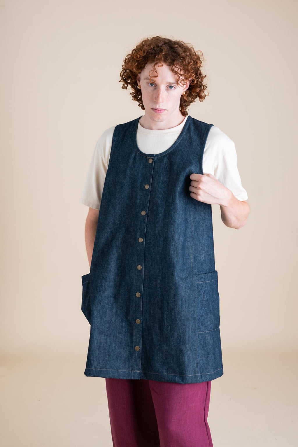 Snap Smock in Cone Denim – Conscious Clothing