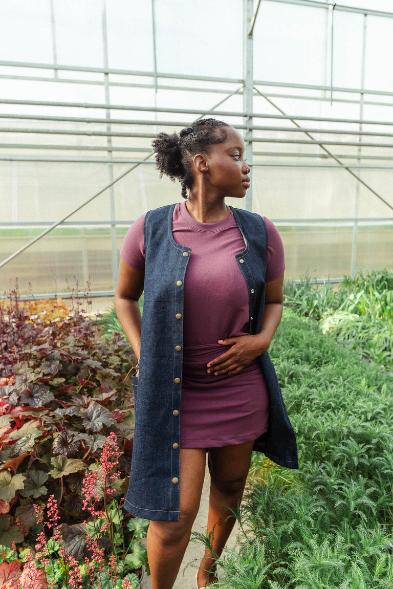 Snap Smock in Cone Denim – Conscious Clothing